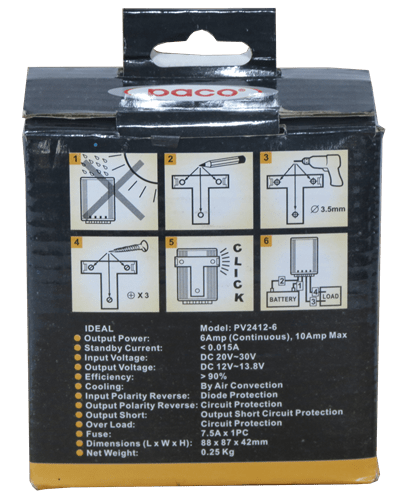 Convertidor DC-DC 6A PV2412-6. - Casa Hermes